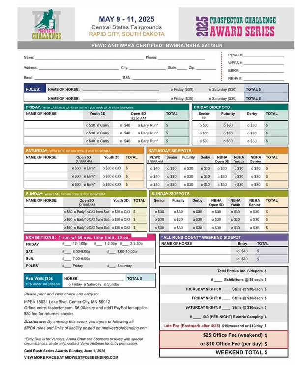 Prospector Challenge 1 – Midwest Pole Bending Association